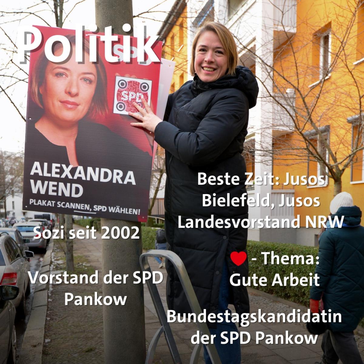 Alexandra Wend, Kandidatin der SPD für den Deutschen Bundestag im ...
